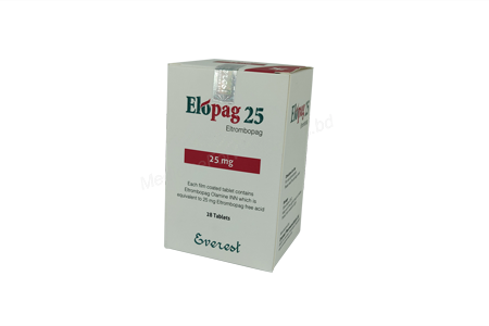 Buy Elopag 25mg- 50mg online- Generic Eltrombopag- Everest Pharma