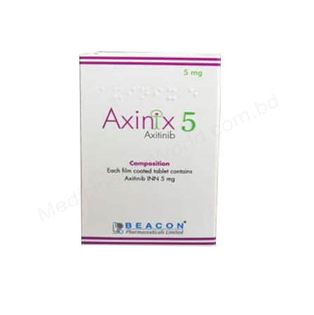 Buy Axinix 1mg- 5mg online- Generic Axitinib- Beacon pharma